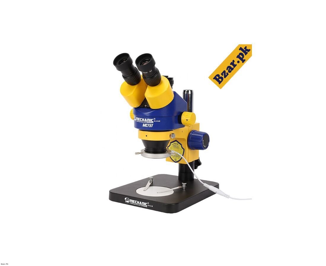 MECHANIC MC75T-B1 7-45X Trinocular Stereo Microscope